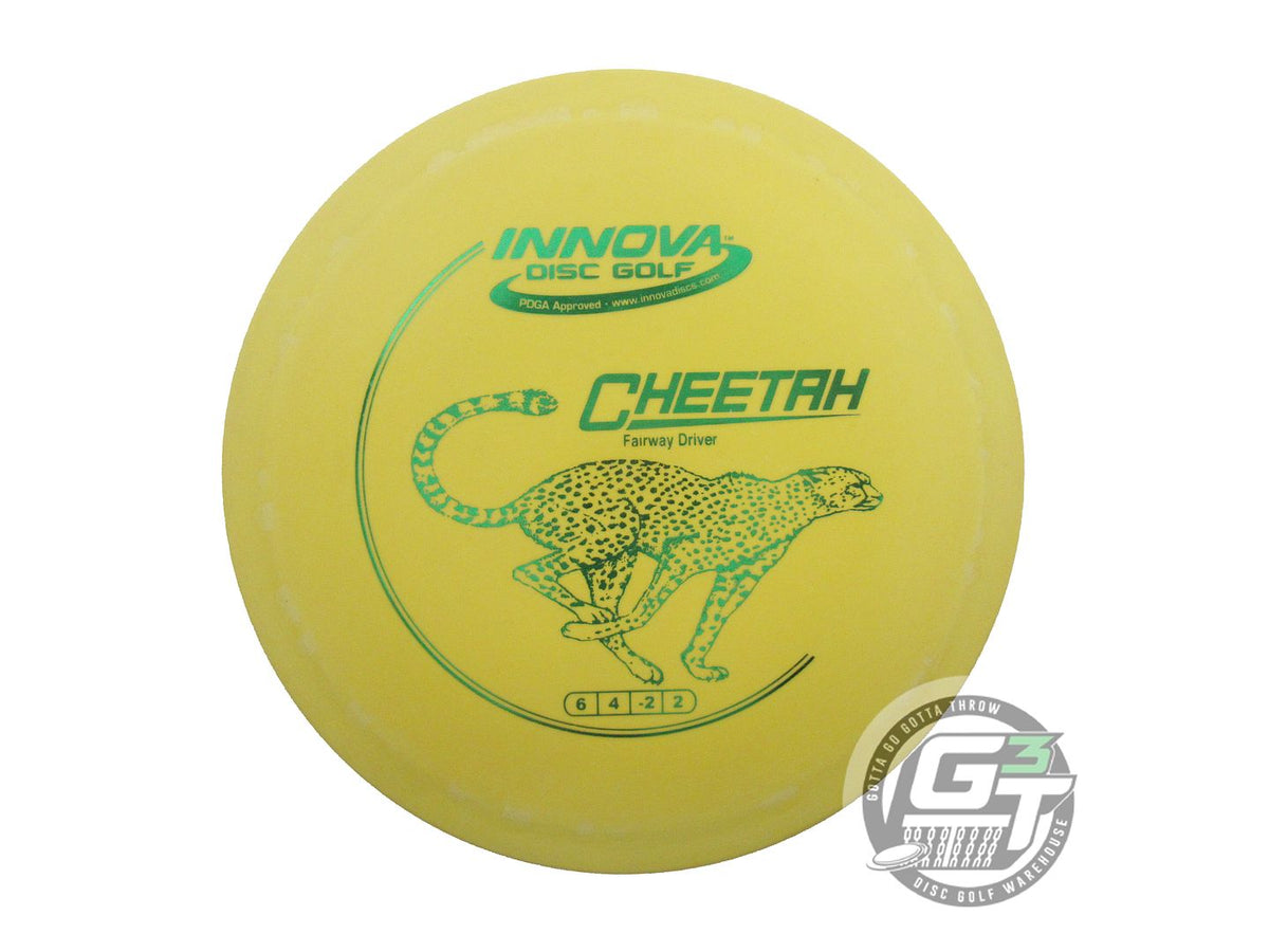 USED Innova DX Cheetah 170g Yellow Green Foil Fairway Driver Golf Disc ...