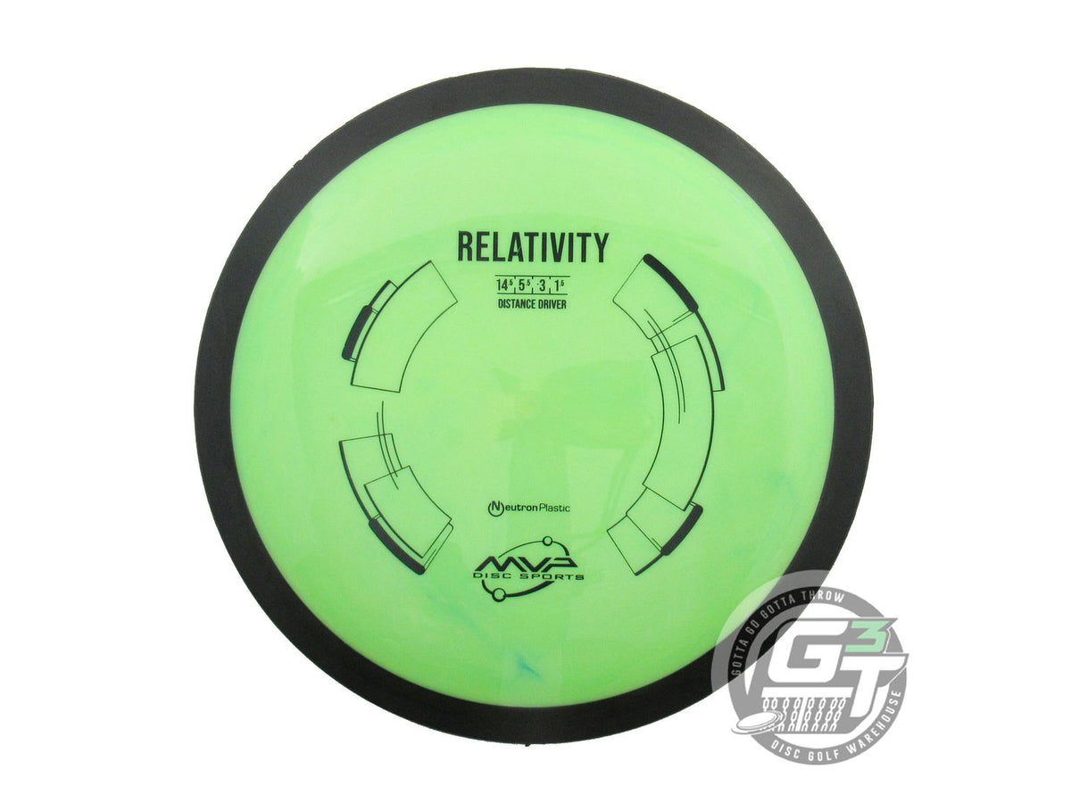 USED MVP Disc Sports Neutron Relativity 175g Lime Distance Driver Golf ...