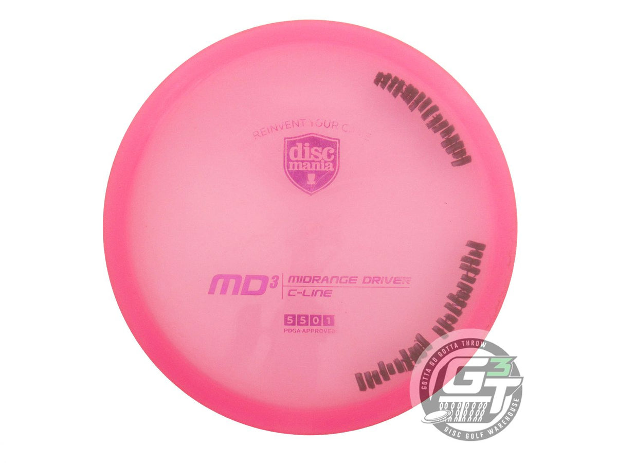 USED DiscMania C-Line MD3 176g Pink Purple Foil Midrange Golf Disc ...