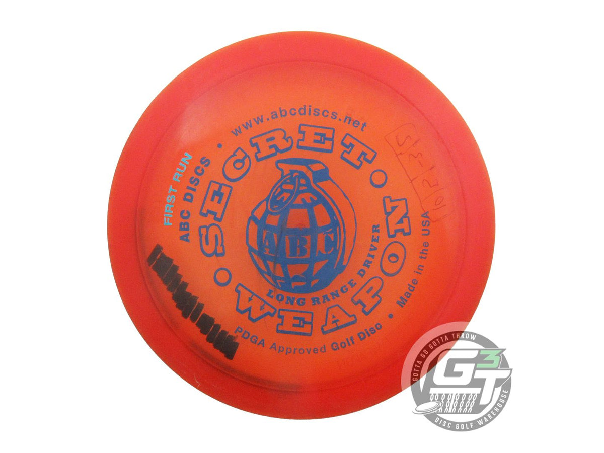 USED ABC Discs Gold Secret Weapon 176g Red Blue Stamp Distance Driver ...