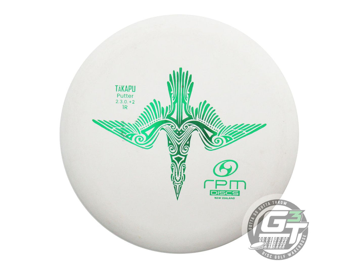 USED RPM Discs Strata Takapu 173g White Green Foil Putter Golf Disc ...