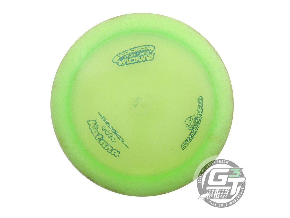 USED Innova Blizzard Katana 142g Lime Green Stamp Distance Driver Golf ...