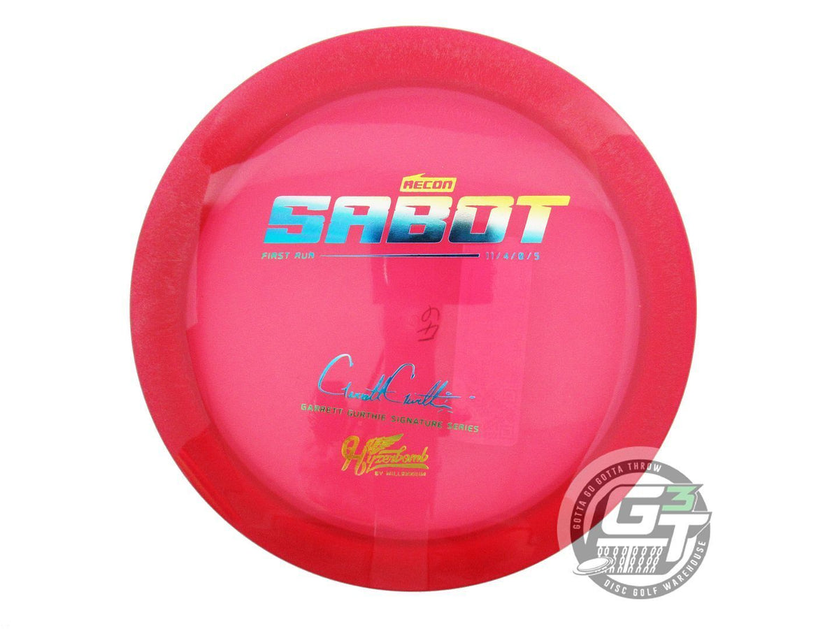 Hyzerbomb First Run Garrett Gurthie Signature Flat Top Recon Sabot Dis ...