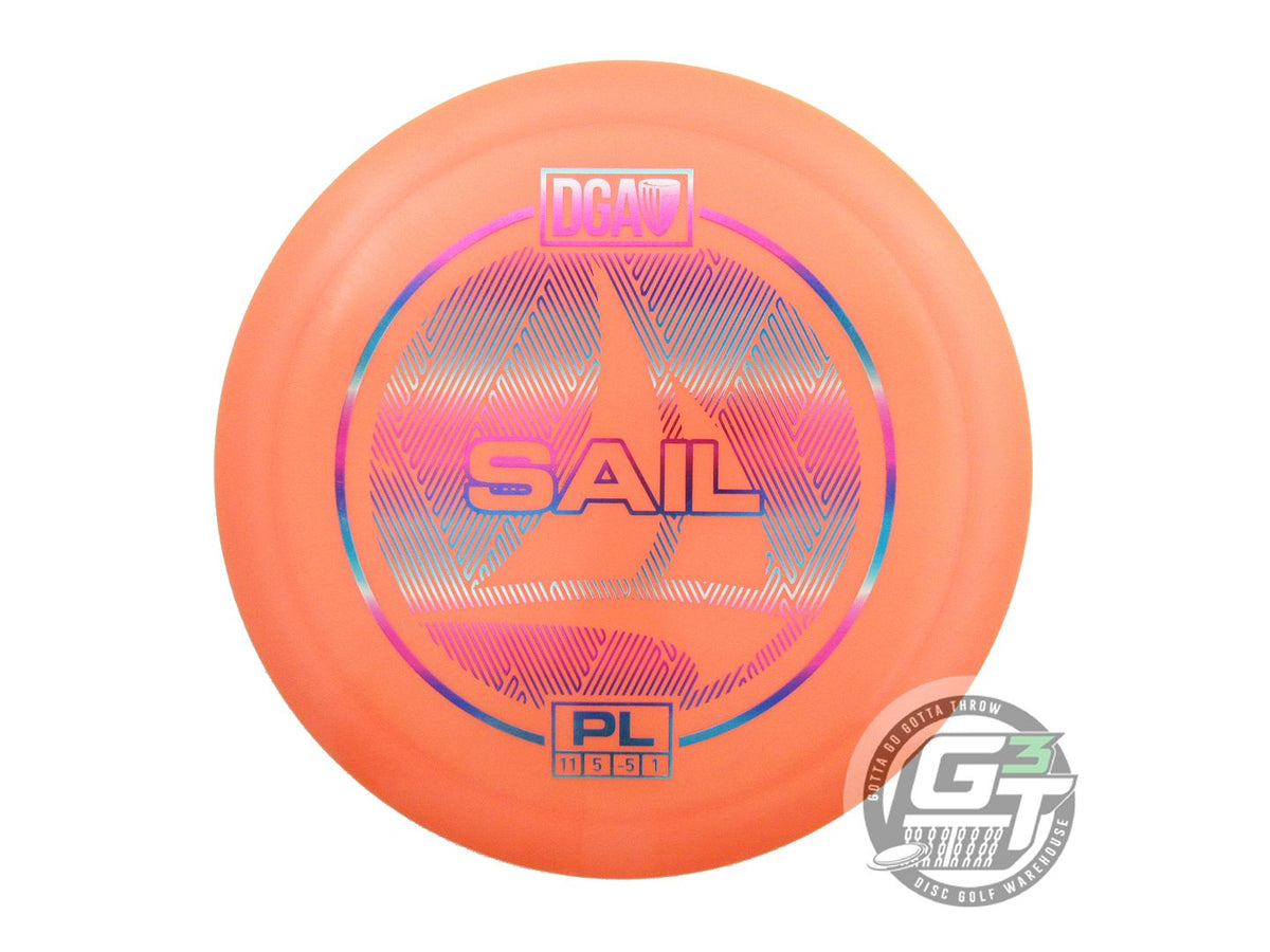 USED DGA ProLine Sail 158g Orange Miami Foil Distance Driver Golf Disc ...