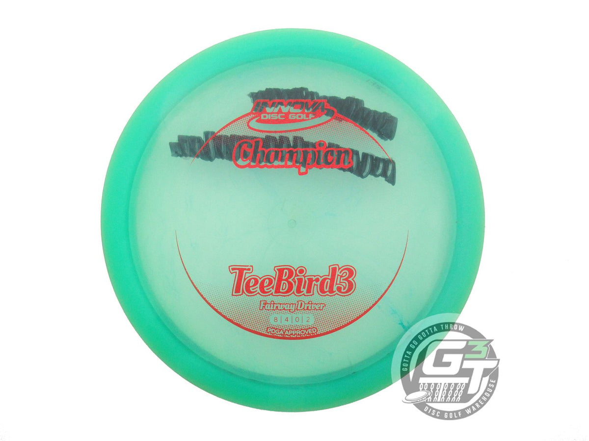 USED Innova Champion Teebird3 175g Green Red Glitter Foil Fairway Driv ...