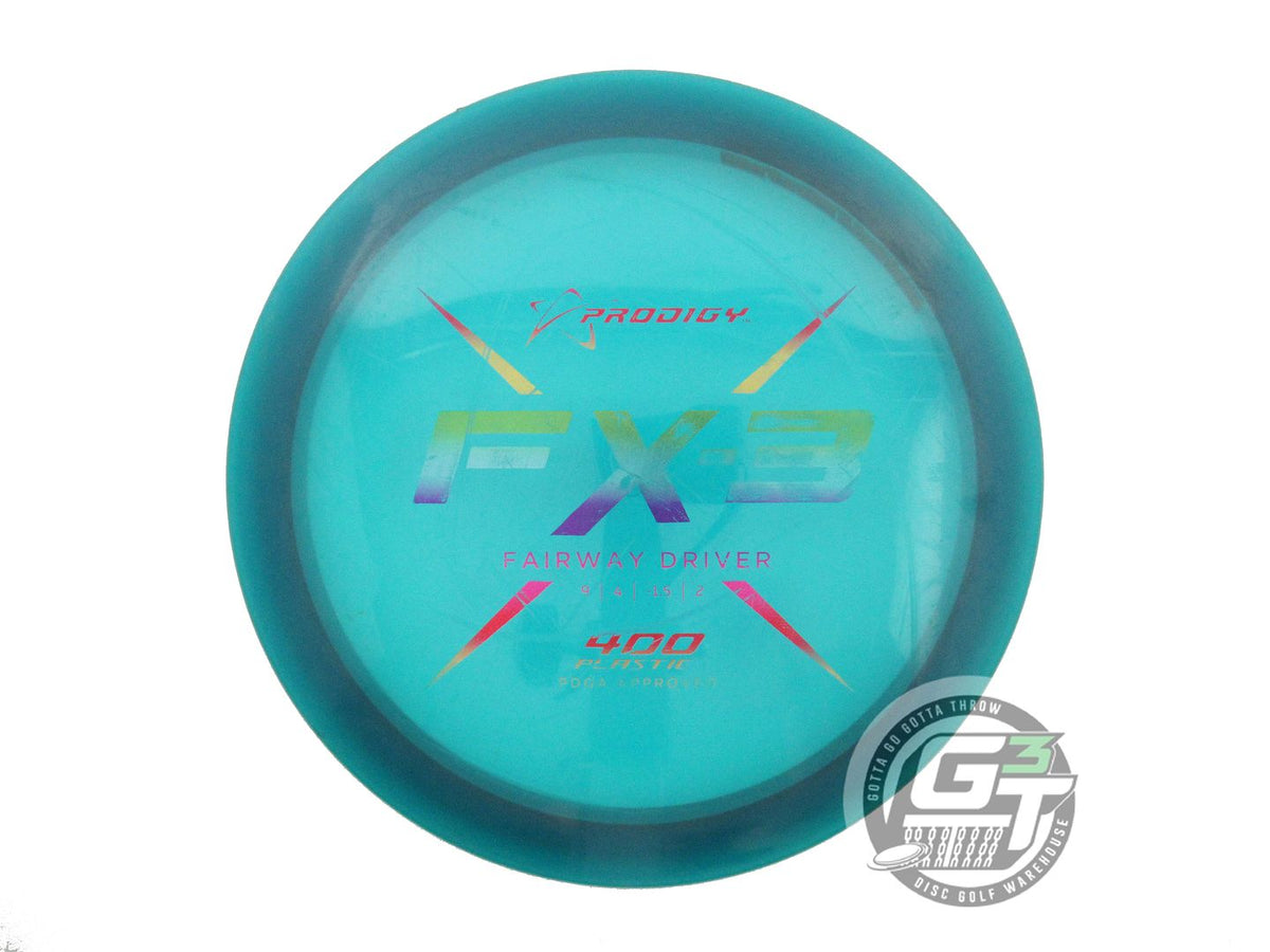 USED Prodigy Discs 400 FX3 175g Teal Rainbow Foil Fairway Driver Golf ...