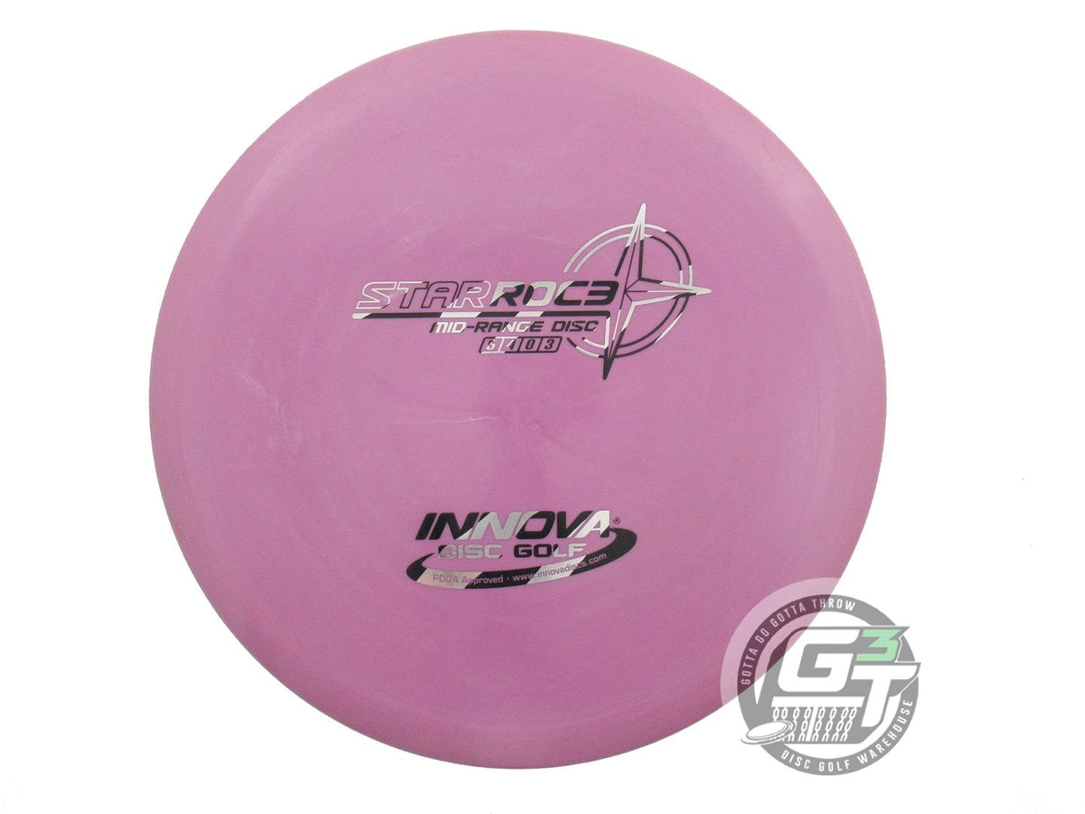 USED Innova Star Roc3 180g Purple Zebra Foil Midrange Golf Disc – Gotta ...