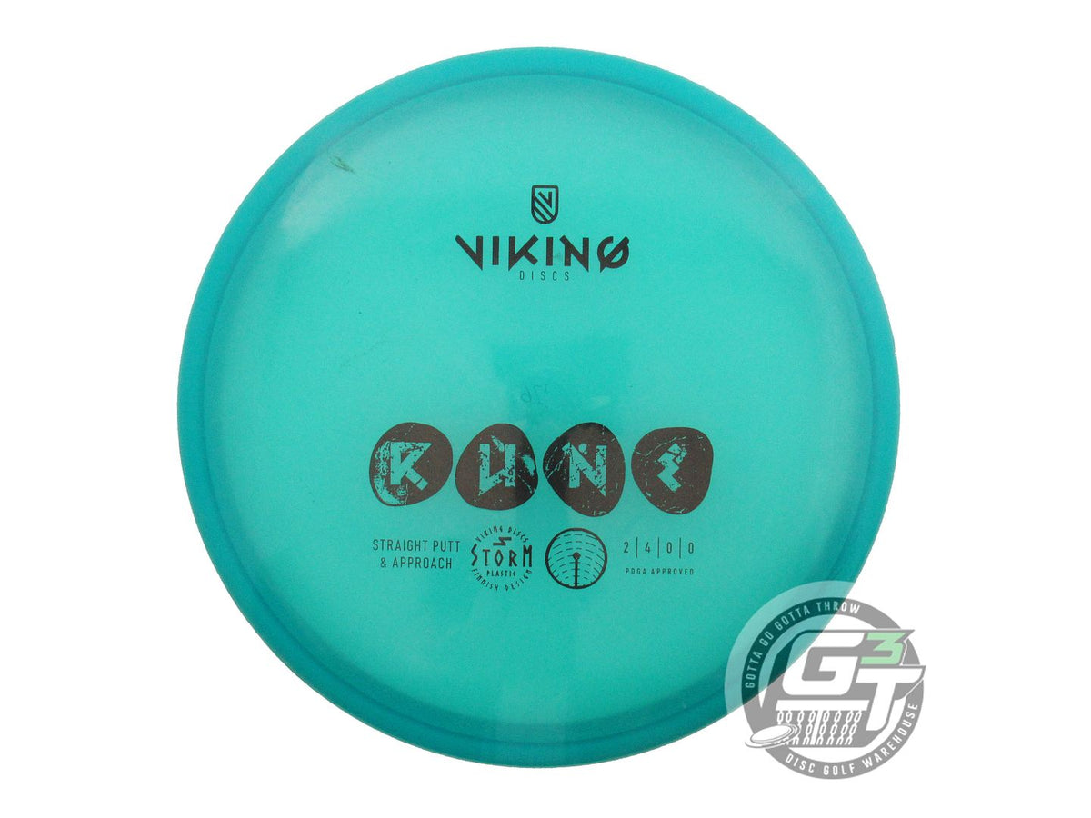 USED Viking Discs Storm Rune 176g Teal Black Stamp A Putter Golf Disc ...