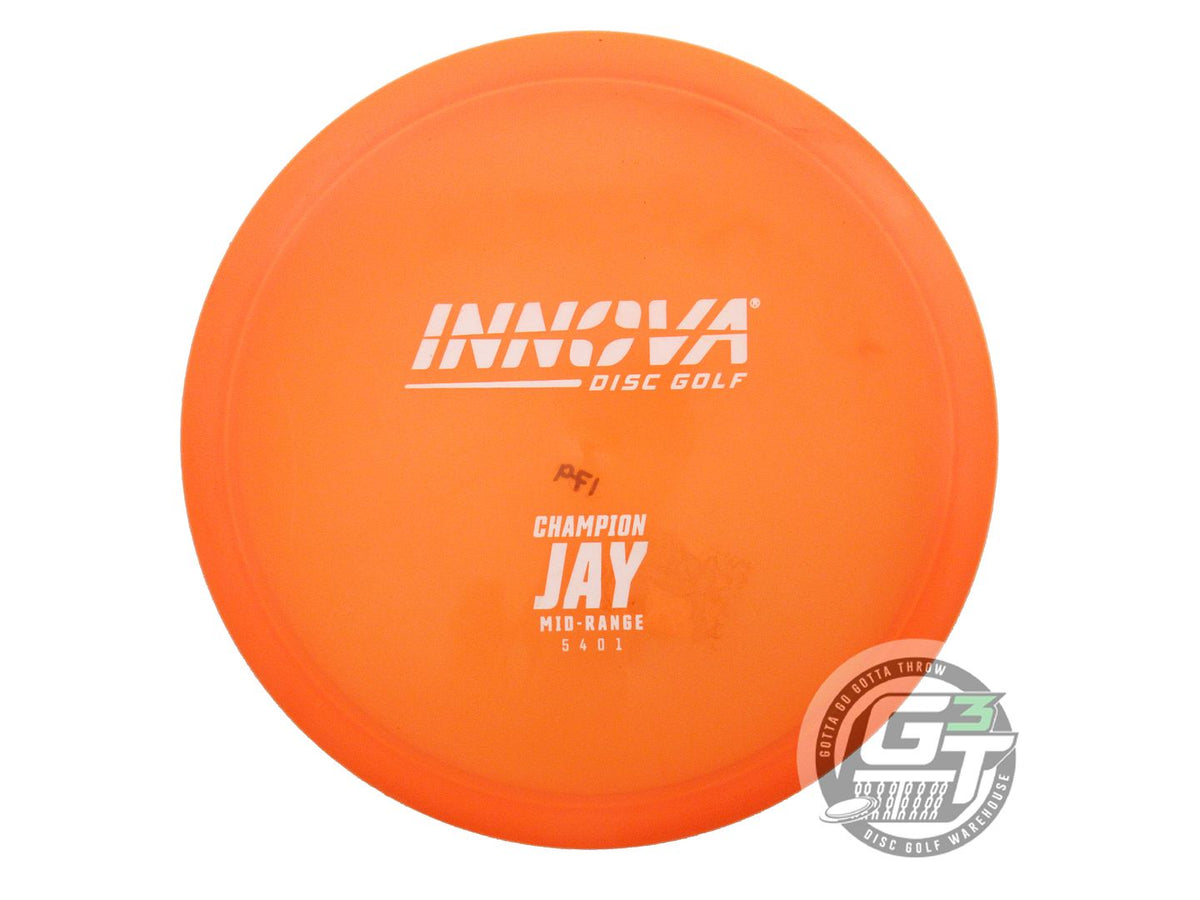 USED Innova Champion Jay 179g Orange White Stamp Midrange Golf Disc ...