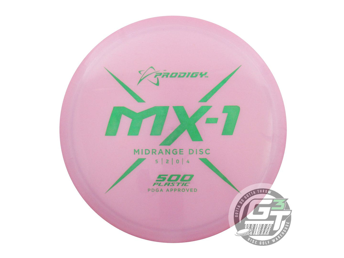 USED Prodigy Discs 500 MX1 175g Pink Green Glitter Foil Midrange Golf ...