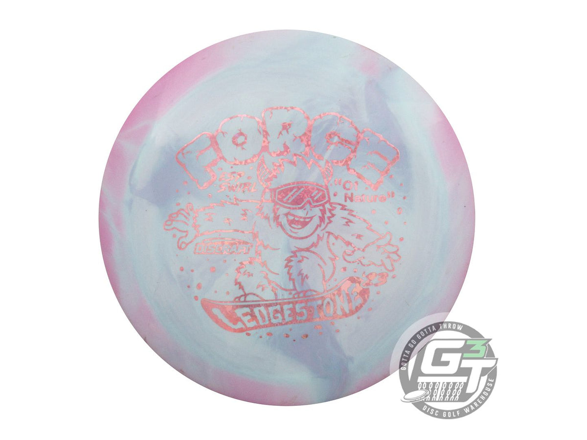 USED Discraft [LEDGESTONE] ESP Swirl Force 176g Teal-Lilac Distance Dr ...