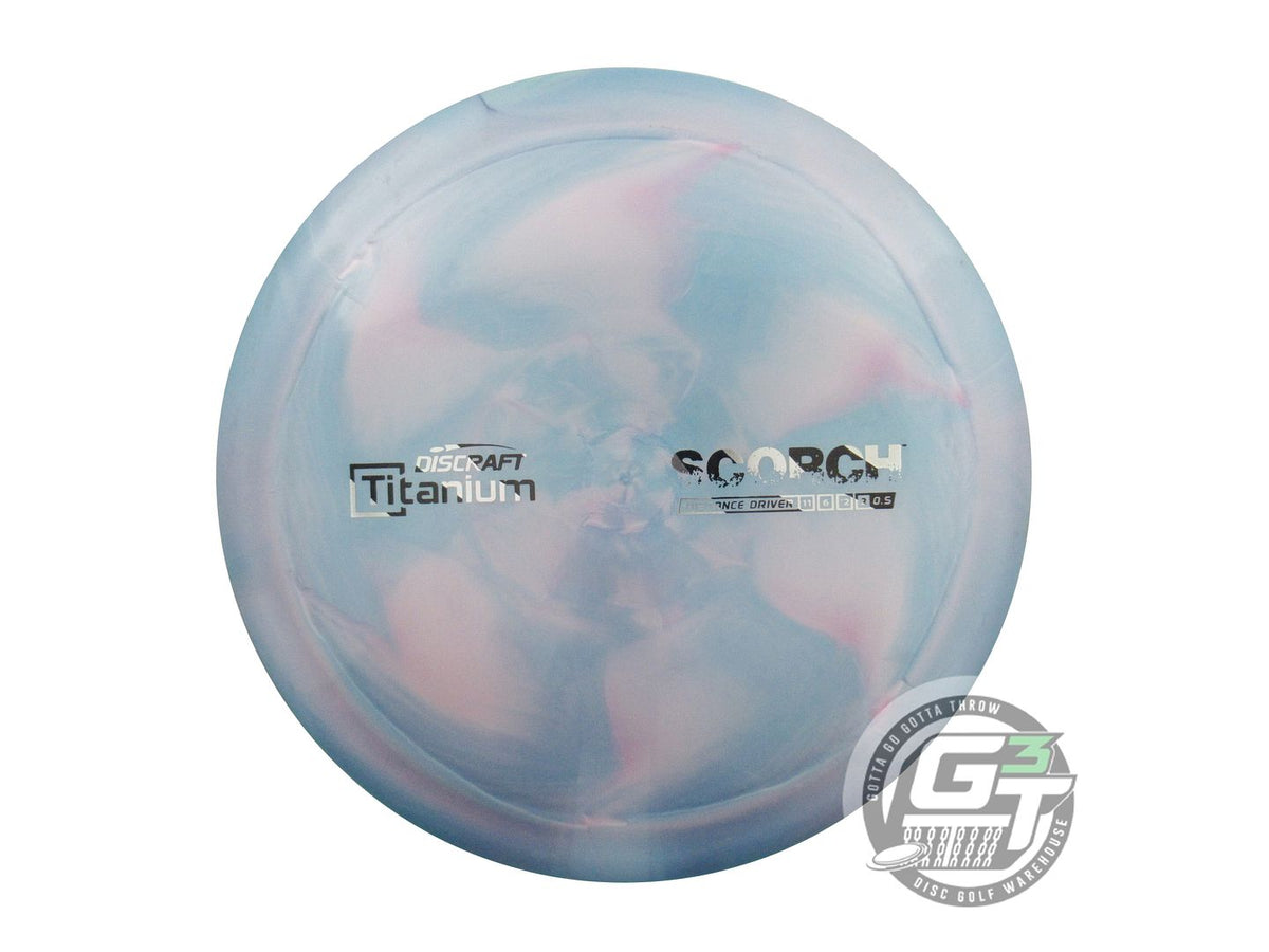 USED Discraft Titanium Scorch 170g Teal-Pink Distance Driver Golf Disc ...