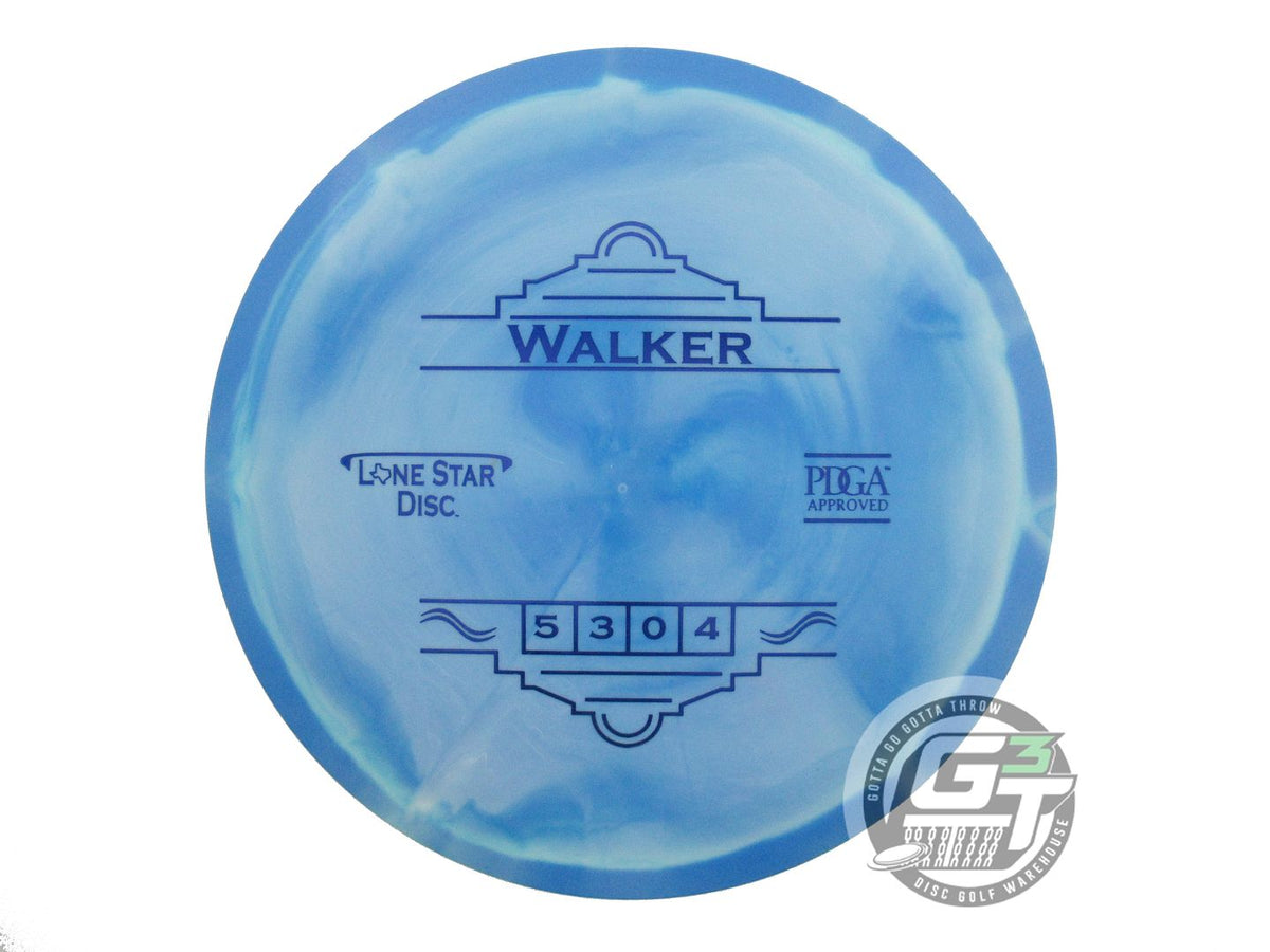 USED Lone Star Bravo Walker 172g Blue Blue Foil Midrange Golf Disc ...