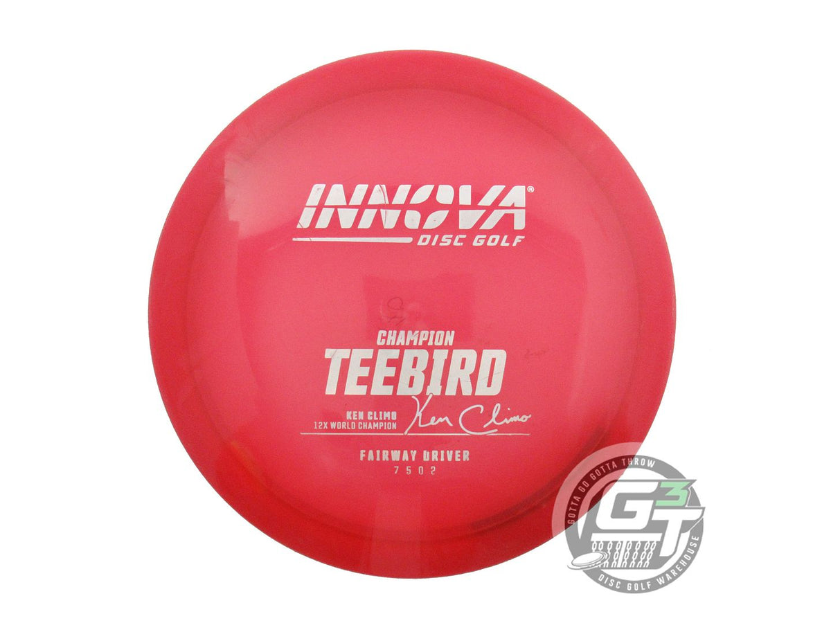 USED Innova Champion Teebird 170g Red Silver Holo Foil Fairway Driver ...