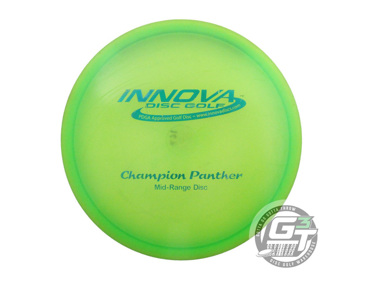 USED Innova Champion Panther 167g Lime Green Foil Midrange Golf Disc ...