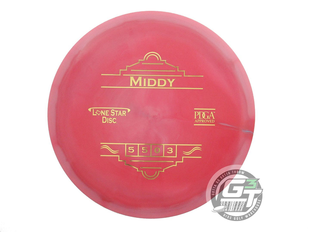 USED Lone Star Bravo Middy 176g Red Gold Foil Midrange Golf Disc ...