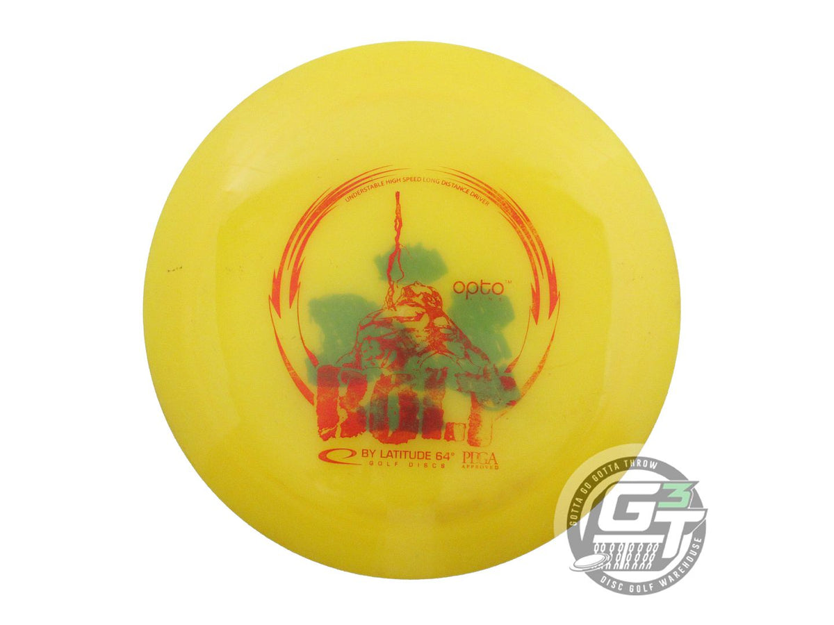 USED Latitude 64 Opto Bolt 175g Yellow Red Foil PFN Distance Driver Go ...