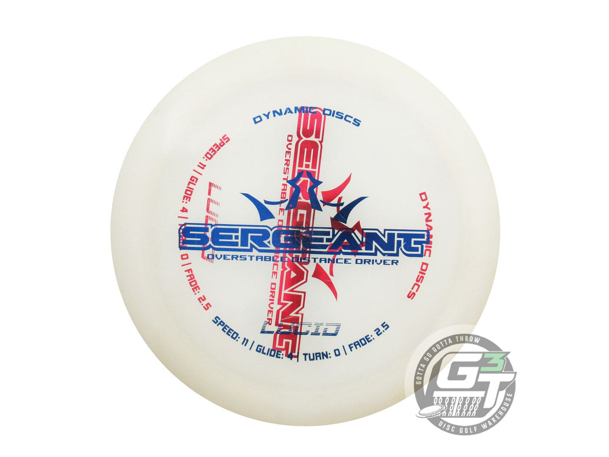 USED Dynamic Discs X-OUT Lucid Sergeant 172g White Driver Golf Disc ...
