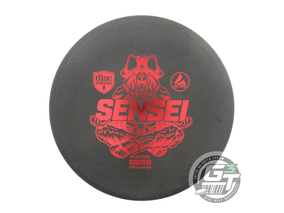 USED DiscMania PIRATE Active Base Sensei 174g Black Red Foil Putter Go ...