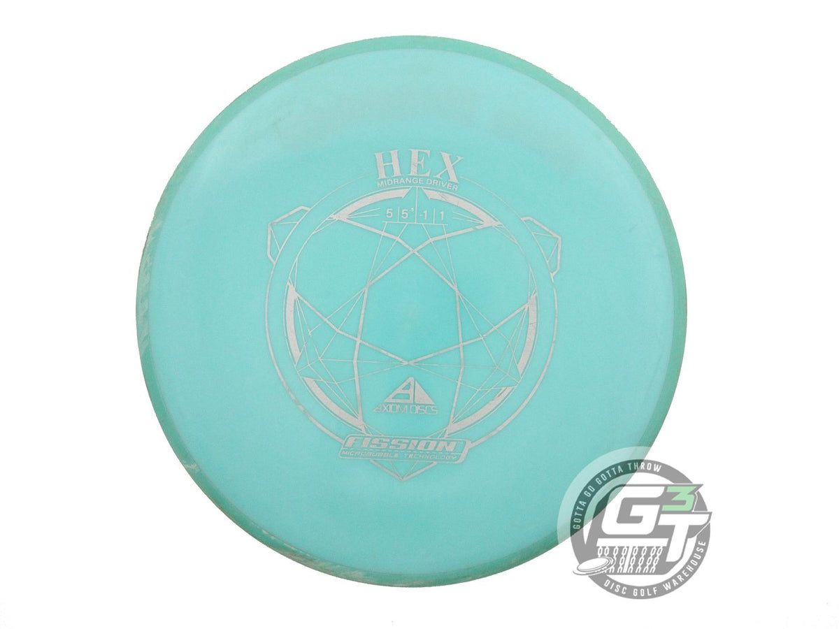 USED Axiom Discs Fission Hex 177g Teal Seafoam Rim Midrange Golf Disc ...