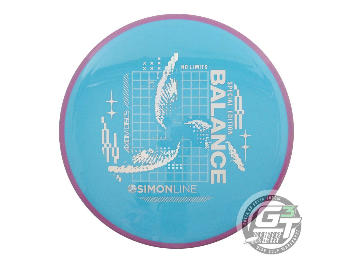 USED Axiom Discs [SE] Neutron Balance 176g Teal Purple Rim Midrange Di ...