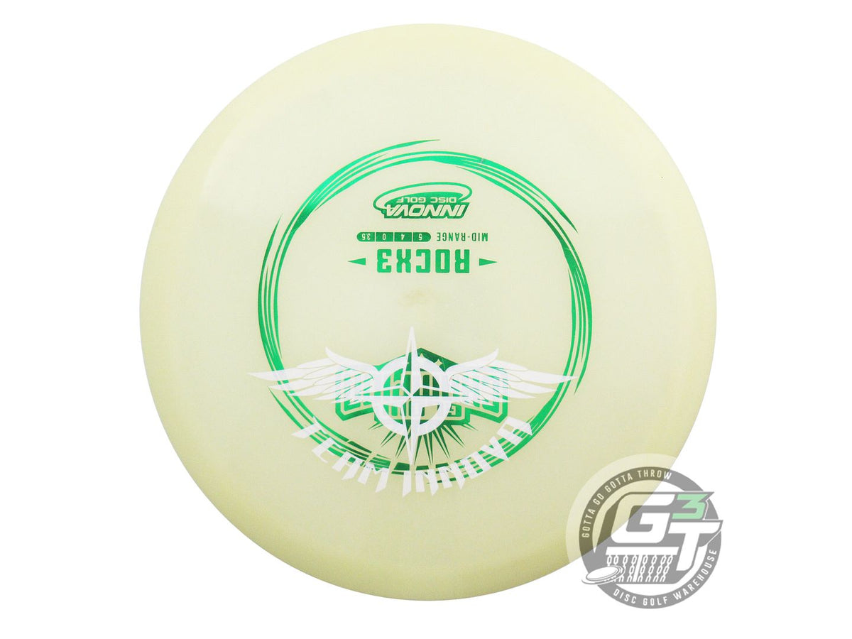 USED TEAM Innova Champion Glow RocX3 180g Green Foil Midrange Golf Dis ...