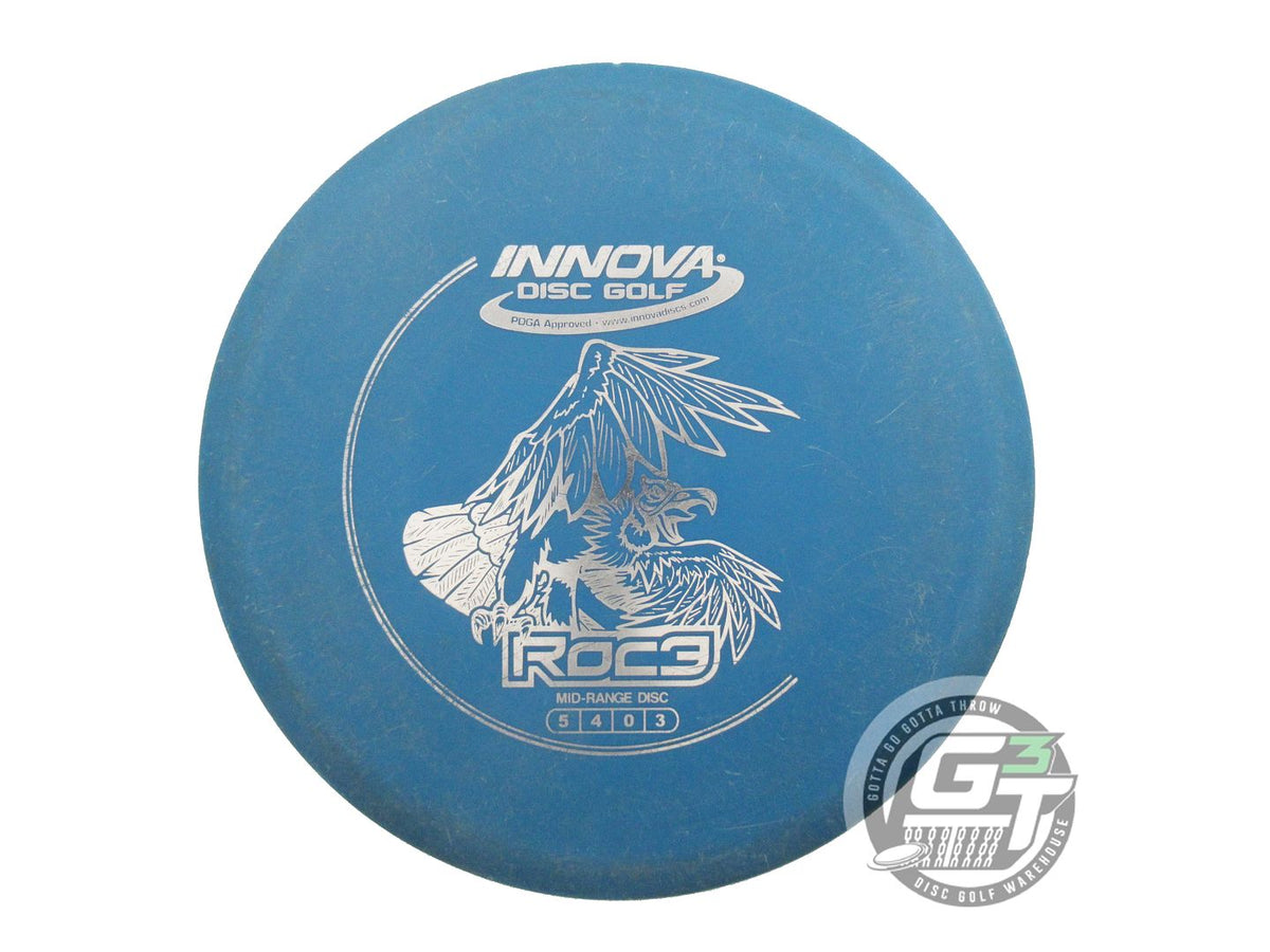 USED Innova DX Roc3 170g Blue Silver Foil Midrange Golf Disc – Gotta Go ...