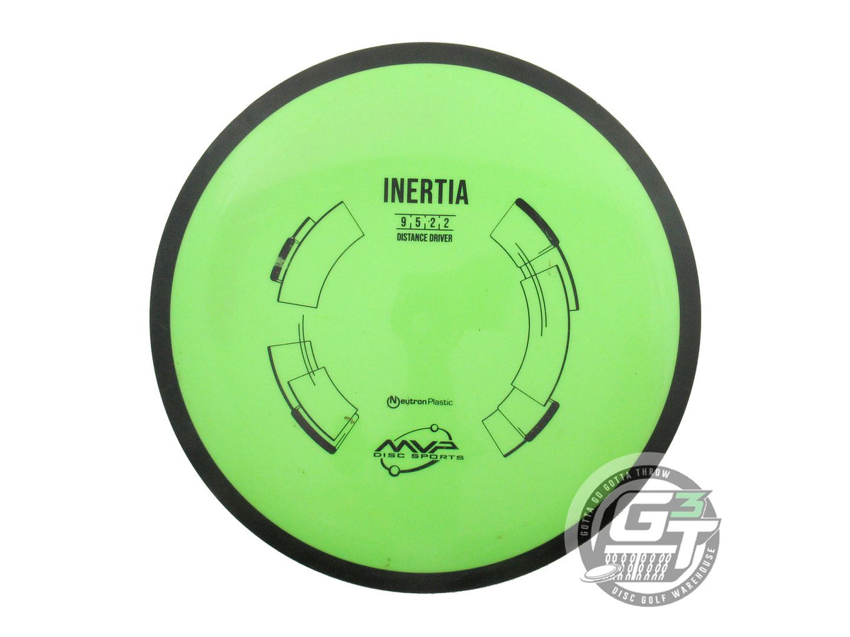 USED MVP Disc Sports Neutron Inertia 175g Lime Distance Driver Golf Di ...