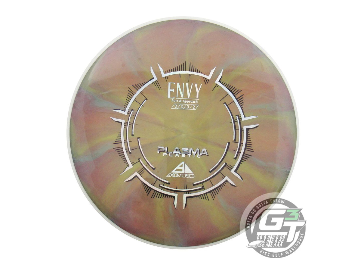 NOS Axiom Discs Plasma Envy 168g Gold-Purple White Rim Putter Golf Dis ...