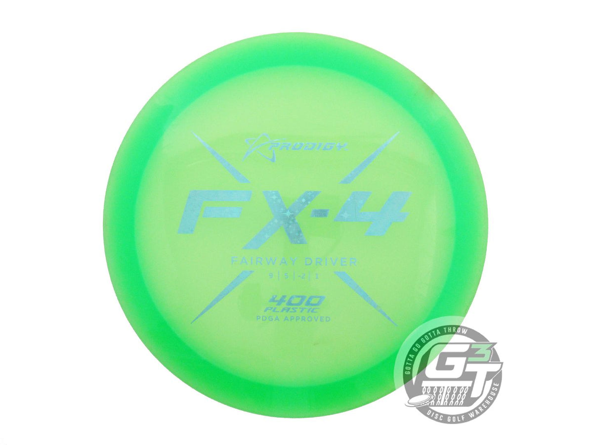 USED Prodigy Discs 400 FX4 174g Green Teal Star Foil Fairway Driver Go ...