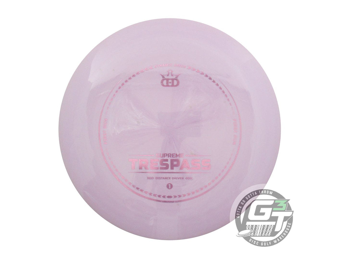USED Dynamic Discs FIRST RUN Supreme Trespass 175g Lilac Distance Driv ...