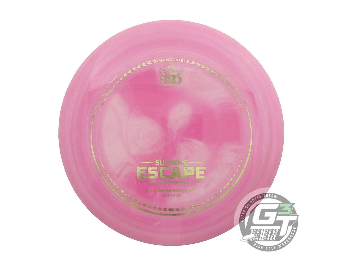 USED Dynamic Discs Supreme Escape 173g Pink Gold Foil Fairway Driver G ...