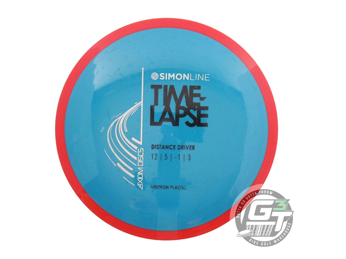 USED Axiom Discs [LIZOTTE] Neutron Time Lapse 169g Teal Red Rim Driver ...