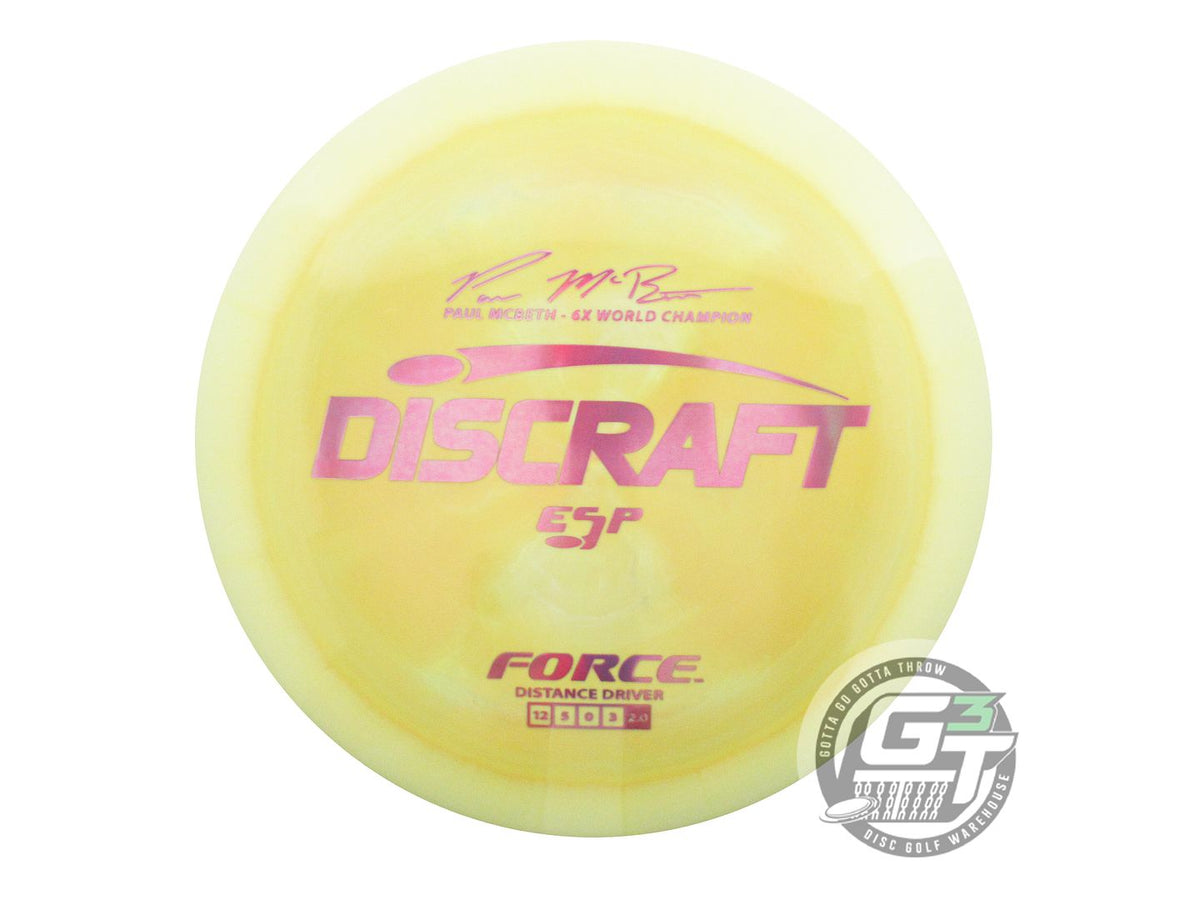 Discraft ESP Force [Paul McBeth 6X] Distance Driver Golf Disc (Individ ...
