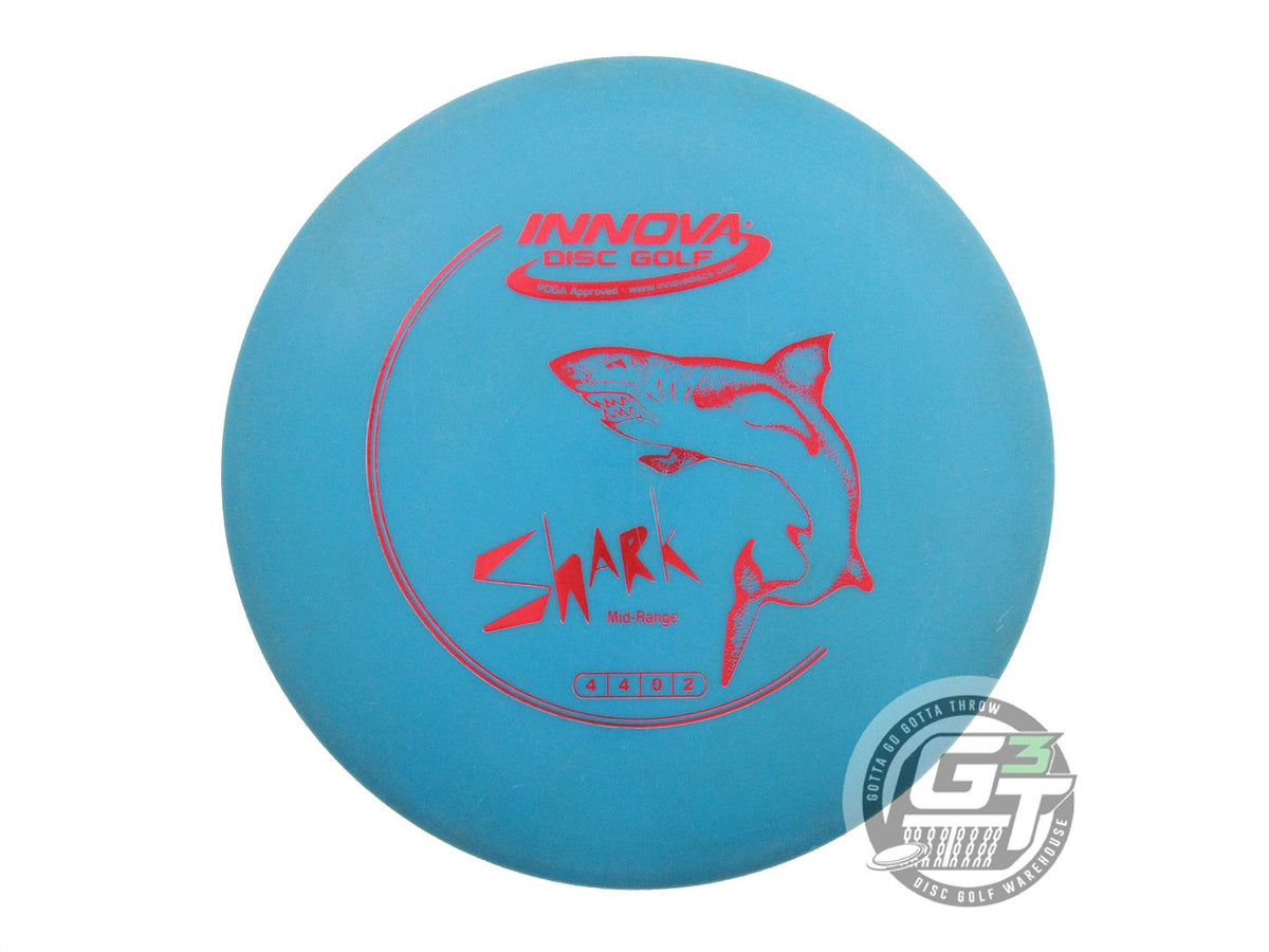 USED Innova DX Shark 144g Blue Red Foil Midrange Golf Disc – Gotta Go ...