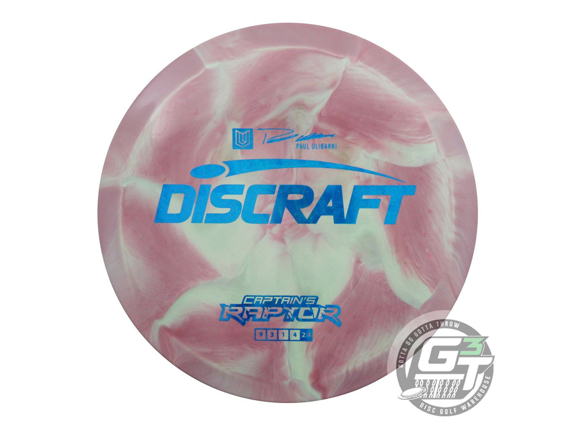 NOS Discraft [CAPTAIN'S] ESP Raptor 177g Purple-Seafoam Distance Drive ...