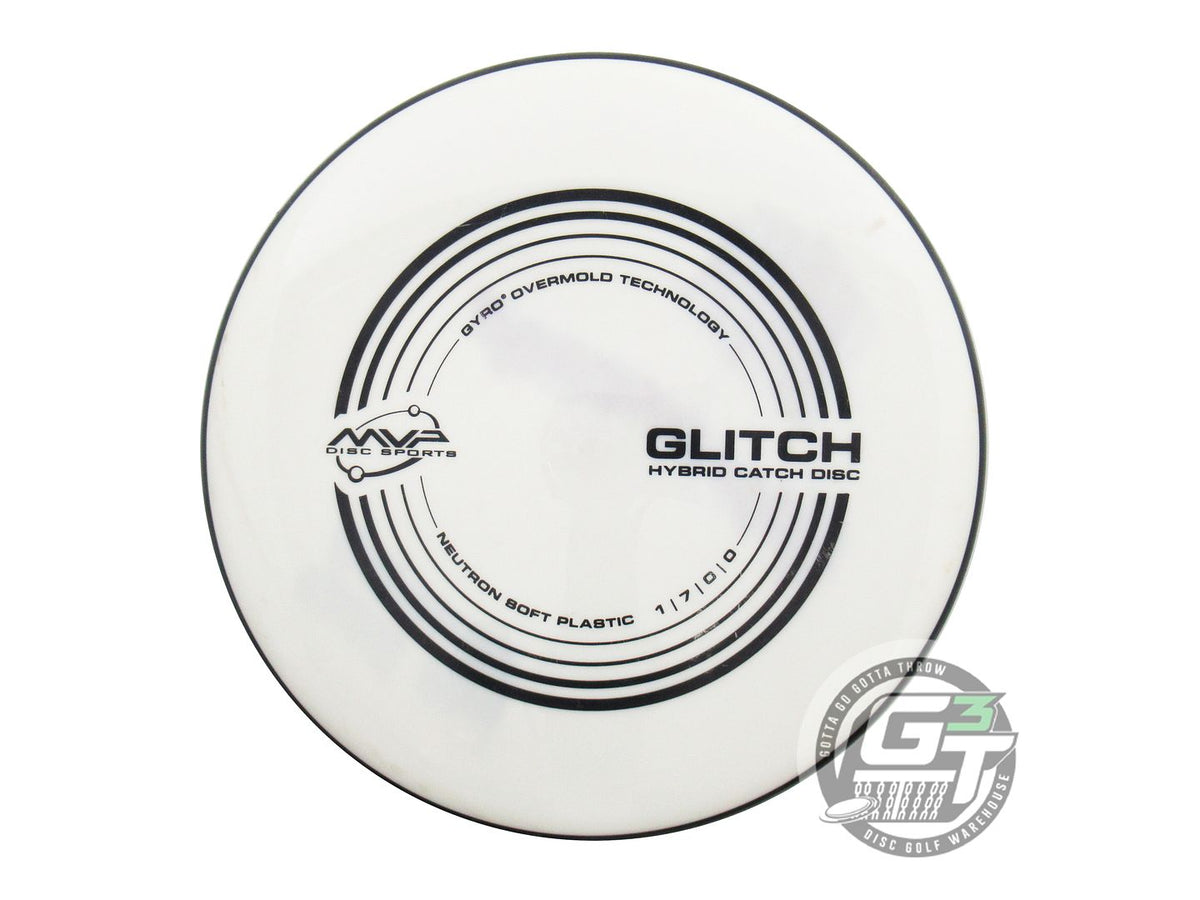 USED MVP Disc Sports Neutron Soft Glitch 143g White Putter Golf Disc ...