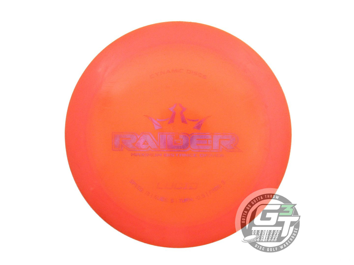 USED Dynamic Discs Lucid Raider 175g Orange Pink Foil Distance Driver ...