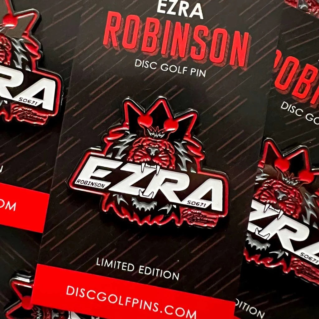Disc Golf Pins Ezra Robinson Series 1 Enamel Disc Golf Pin – Gotta Go ...