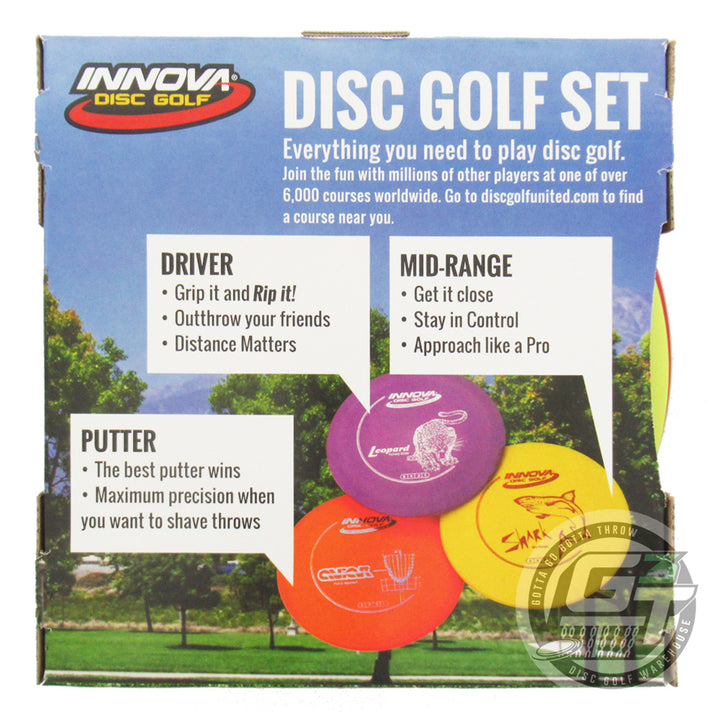 Innova 3-Disc DX Beginner Disc Golf Set StackPack – Gotta Go Gotta Throw