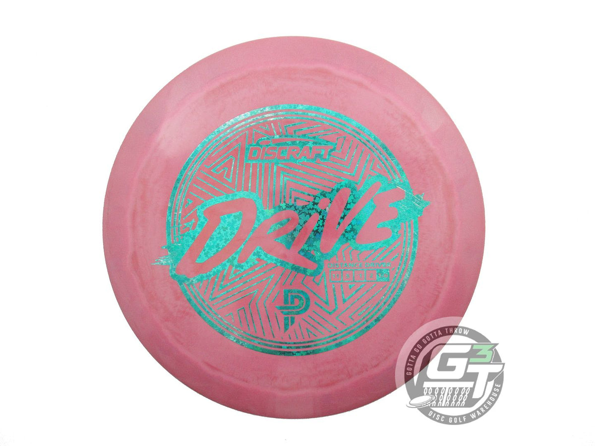 USED Discraft [PIERCE] ESP Drive 174g Pink Shamrock Foil Distance Driv ...