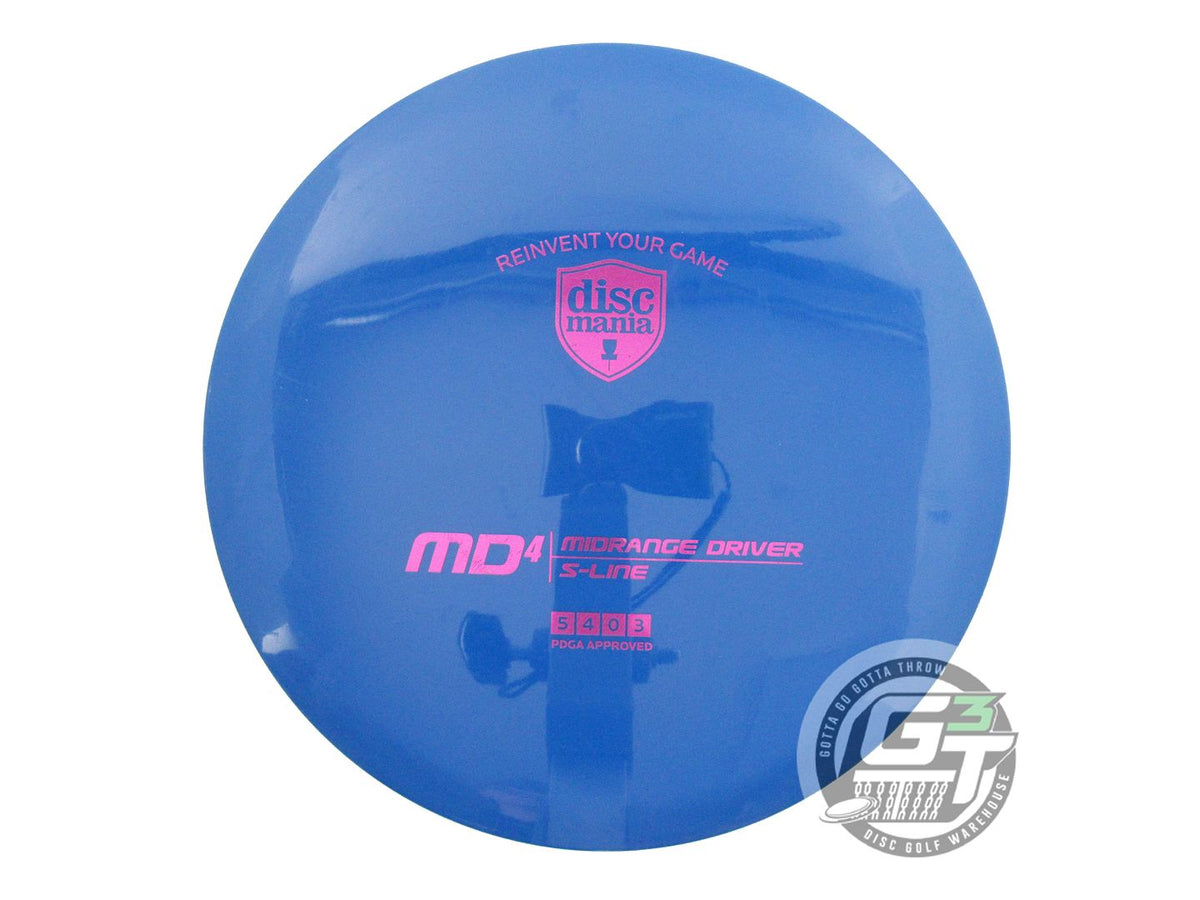 USED DiscMania S-Line MD4 177g Blue Purple Foil Midrange Golf Disc ...