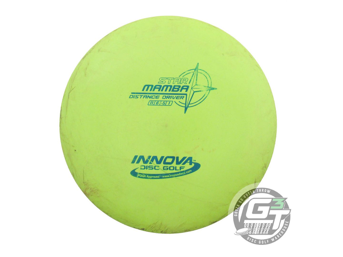 USED Innova Star Mamba 171g Lime Teal Foil Distance Driver Golf Disc ...