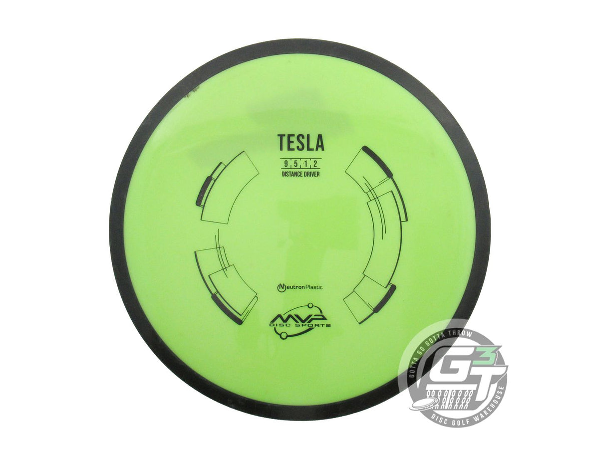 USED MVP Disc Sports Neutron Tesla 172g Lime Distance Driver Golf Disc ...