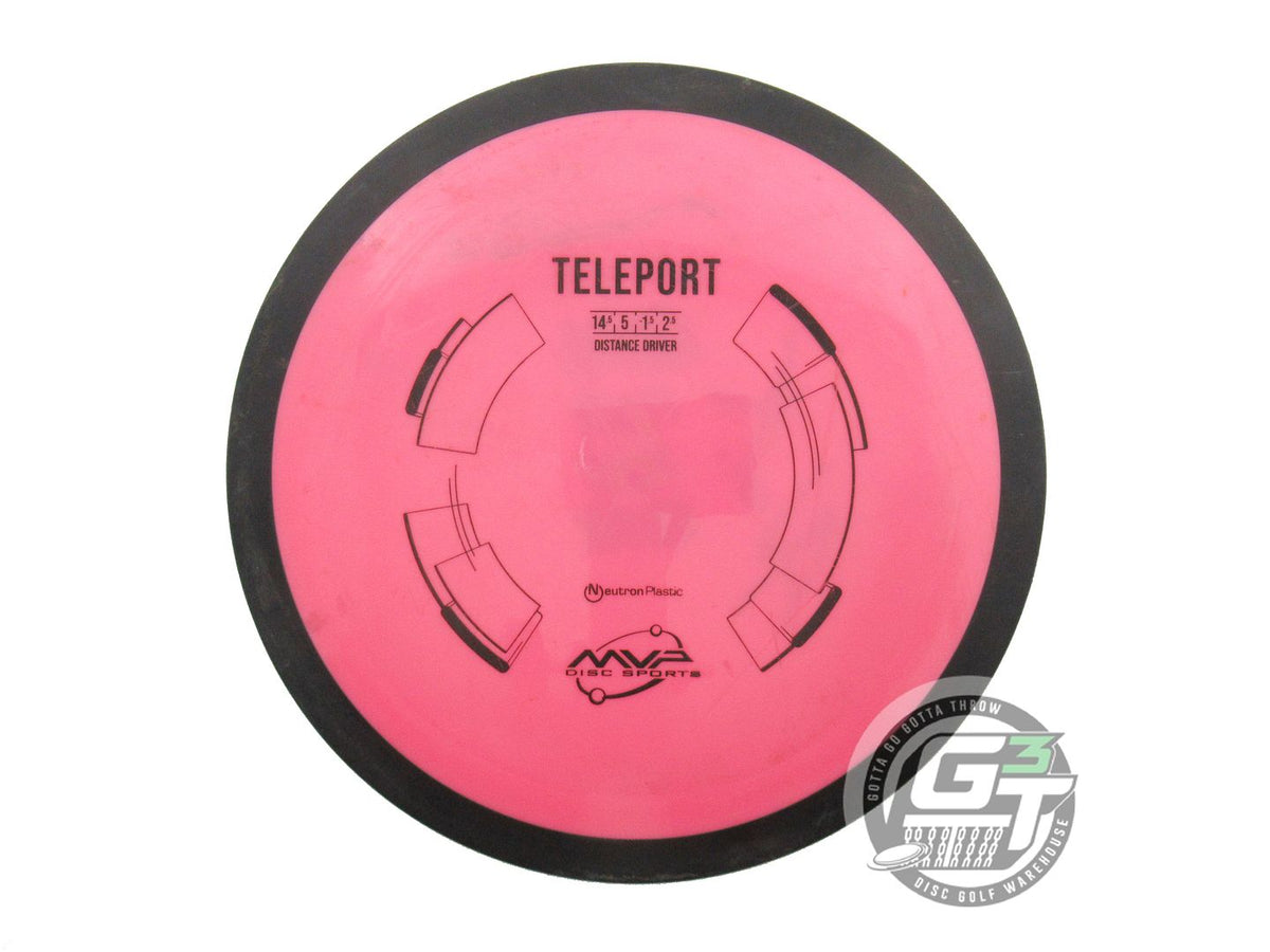 USED MVP Disc Sports Neutron Teleport 175g Pink Distance Driver Golf D ...