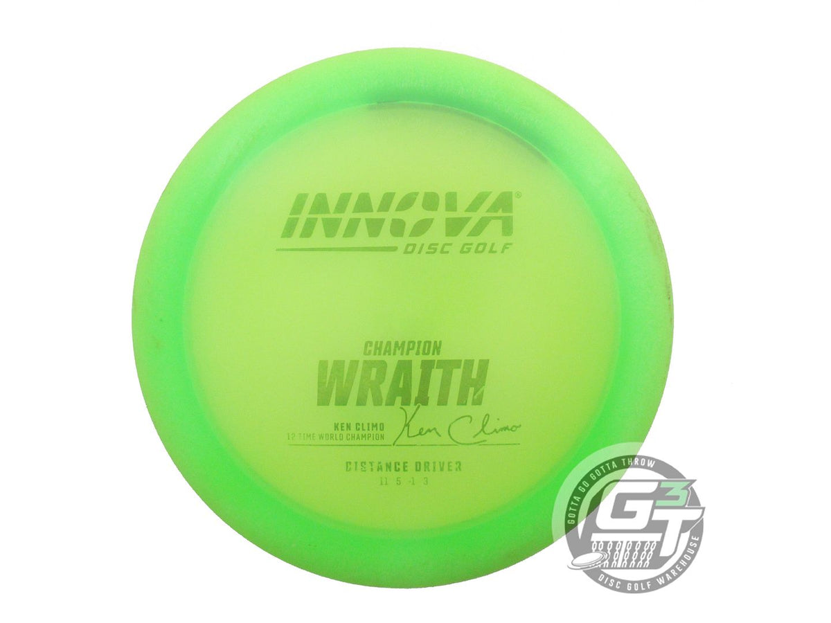 USED Innova Champion Wraith 172g Lime Lime Foil Distance Driver Golf D ...