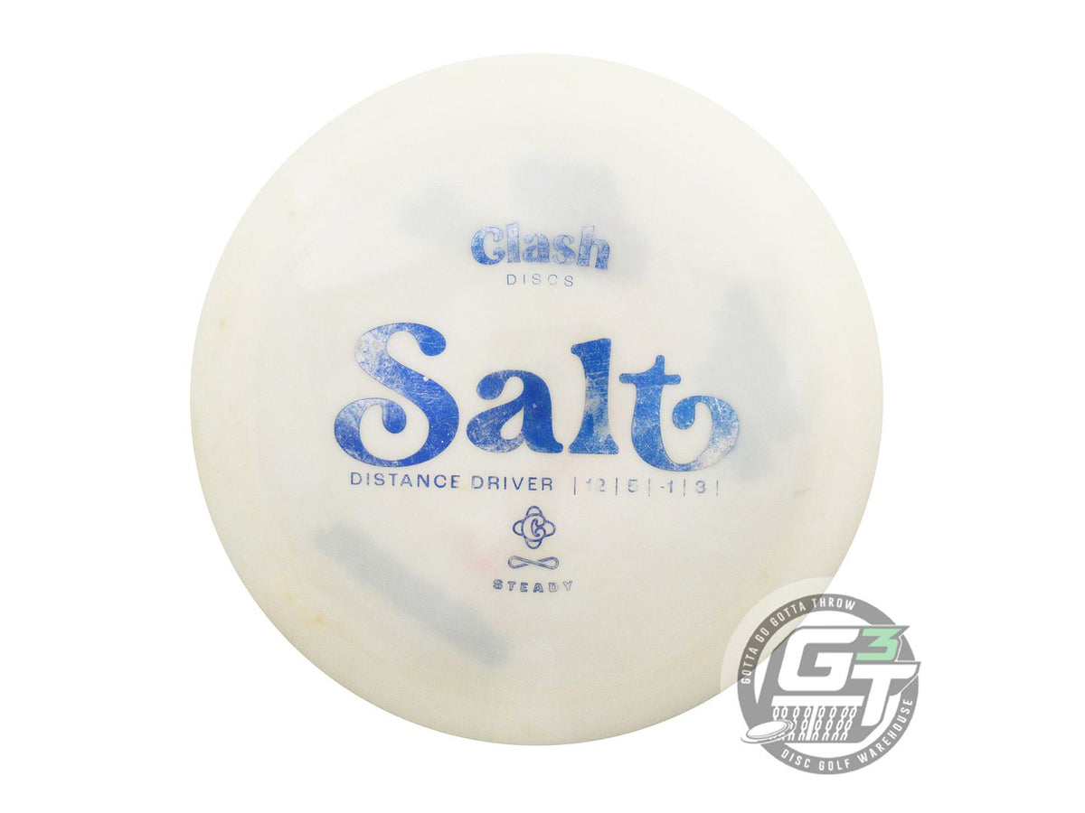 USED Clash Discs Steady Salt 172g White Blue Foil Distance Driver Golf ...