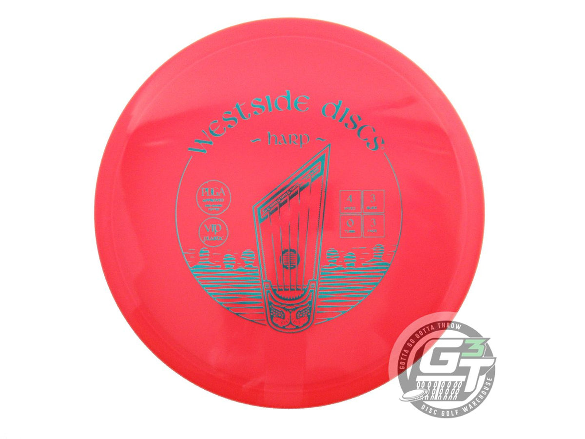 NOS Westside Discs VIP Harp 173g Red Teal Foil Putter Golf Disc – Gotta ...