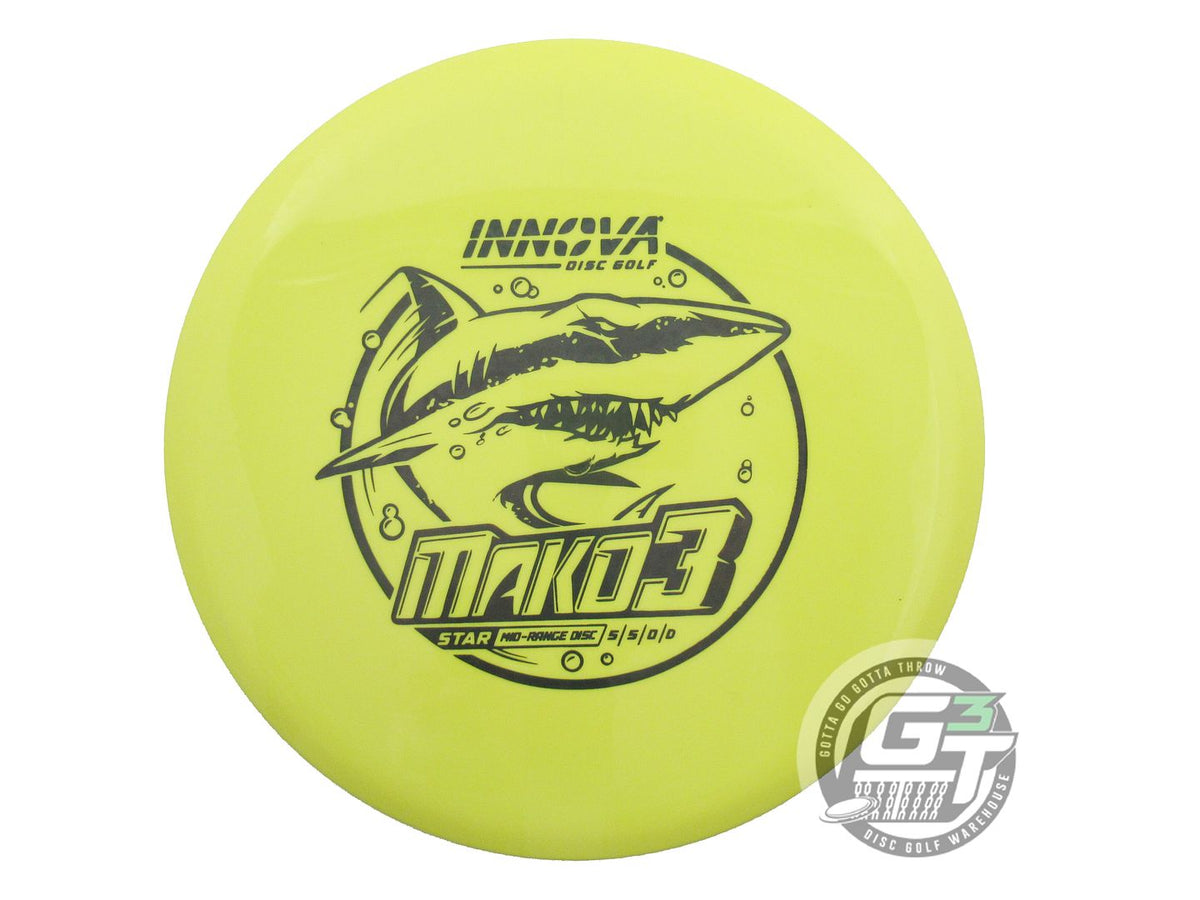 USED Innova Star Mako3 180g Yellow Black Foil Midrange Golf Disc ...