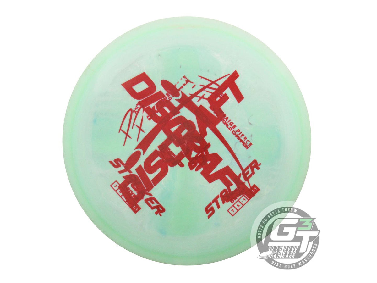 USED Discraft X-OUT [PIERCE] ESP Stalker 178g Lime-Gray Fairway Driver ...